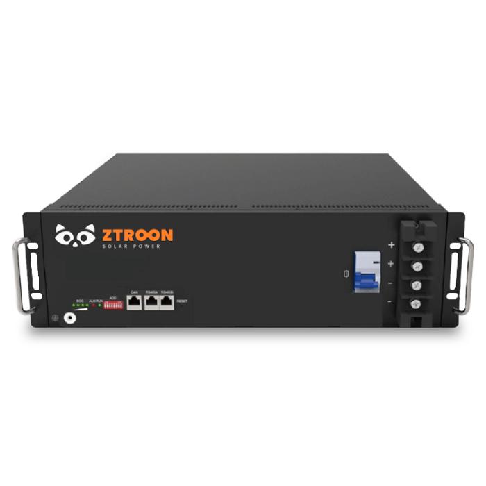 Bateria Solar Lítio 4,8kWh - ZTROON ZTS48100S - 100Ah 48V/ 6000 ciclos